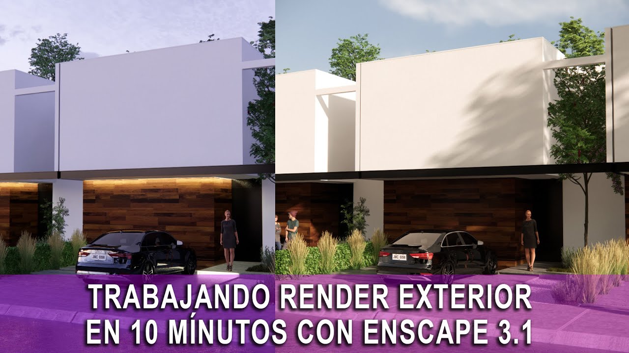 ENSCAPE 3.1 RENDER EXTERIOR EN 10 MINUTOS - YouTube