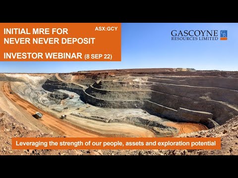 Gascoyne Resources Investors Webinar - YouTube