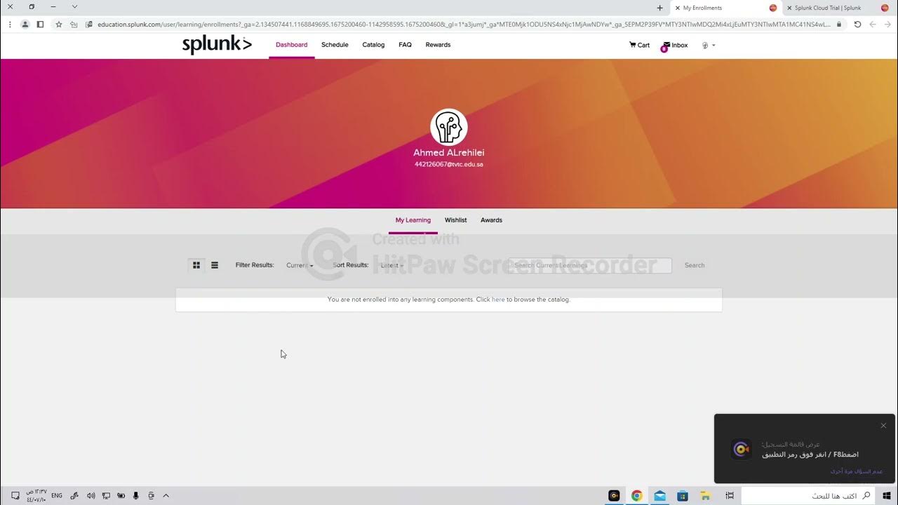 How to register in Splunk and obtain the certificate - YouTube