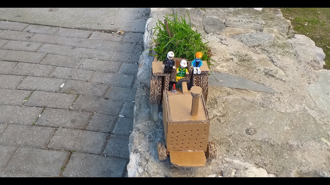 KARTONDAN TRAKTÖR -MAKİNG OF TRAKTOR FROM CARDBOARD - YouTube