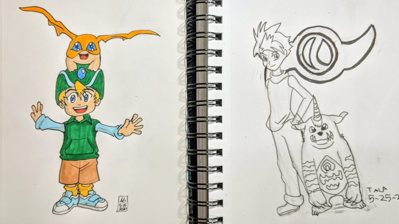 Digimon Adventures, TK and Patamon, Matt and Gabumon, 1 Hour, 2 ...