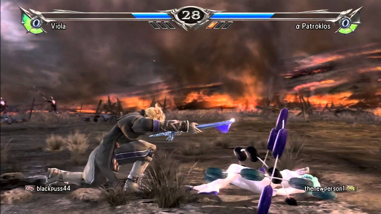 Alpha Patroklos vs Viola (blackpuss44) [Soul Calibur V Ranked Match ...
