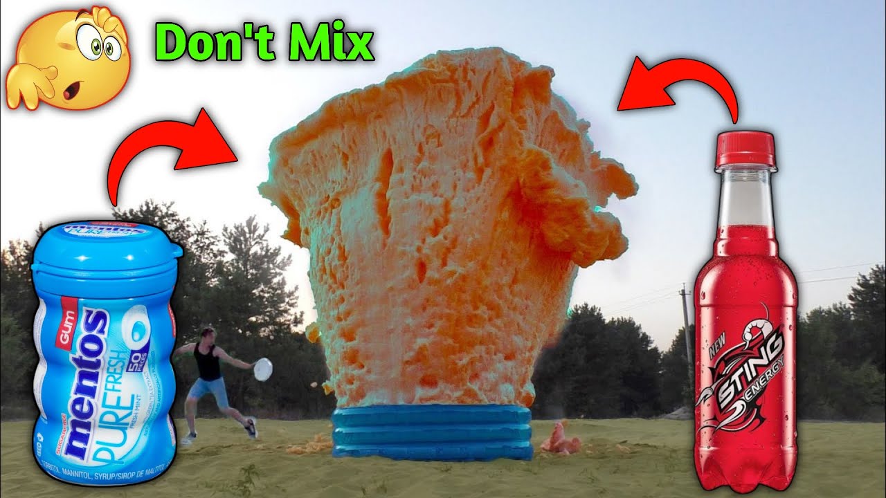 🔴 Warning ⚠️ World's Best Sting Energy and Mentos Experiment || - YouTube