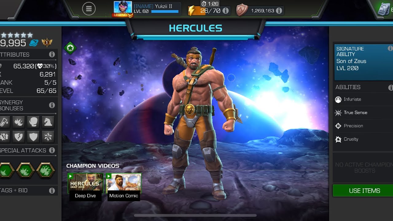 MCOC Rank 5 herc normal vs ascended - YouTube