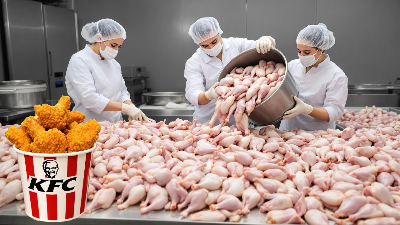 This is how KFC Fried Chicken is made 🐔 🐔 - YouTube