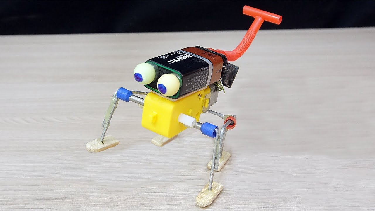 Wow !!! How To Make The Cutest Walking Robot On Youtube - YouTube
