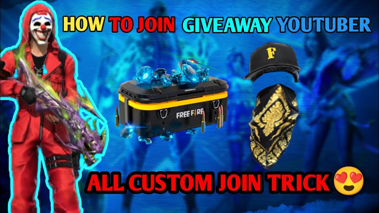how to join custom room in free fire || giveaway fast 2x speed live ...