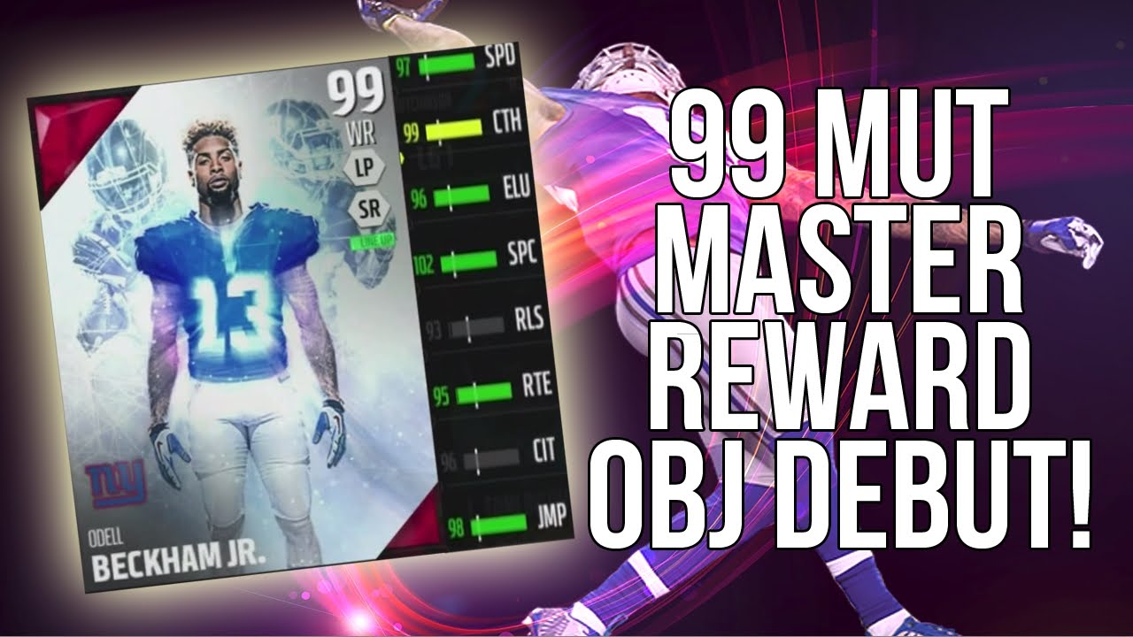 Madden 16 Ultimate Team :: 99 Mut Master Reward Odell Beckham Jr Debut ...