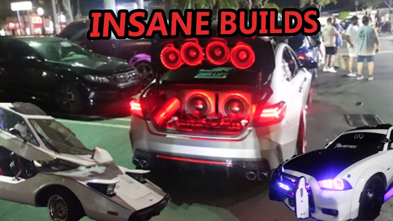WE WENT OUR FIRST STUNT STREET CAR MEET.... - YouTube