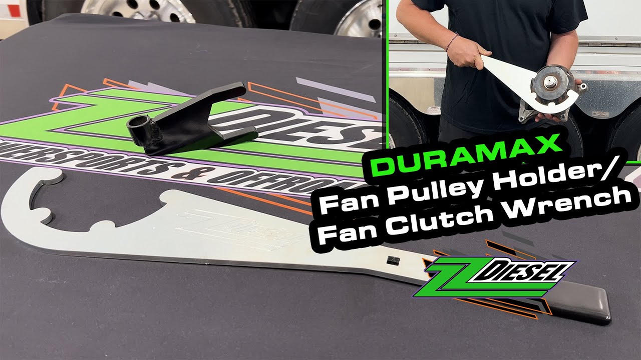 Duramax Fan Pulley Holder / Fan Clutch Wrench - YouTube