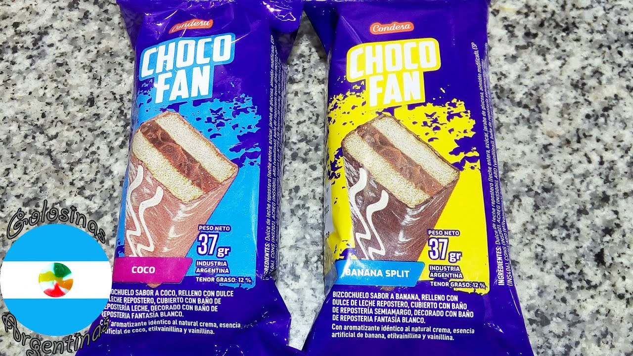 Chocofan Coco y Banana Split - Condesa Minitortas Bañadas Rellenas con ...