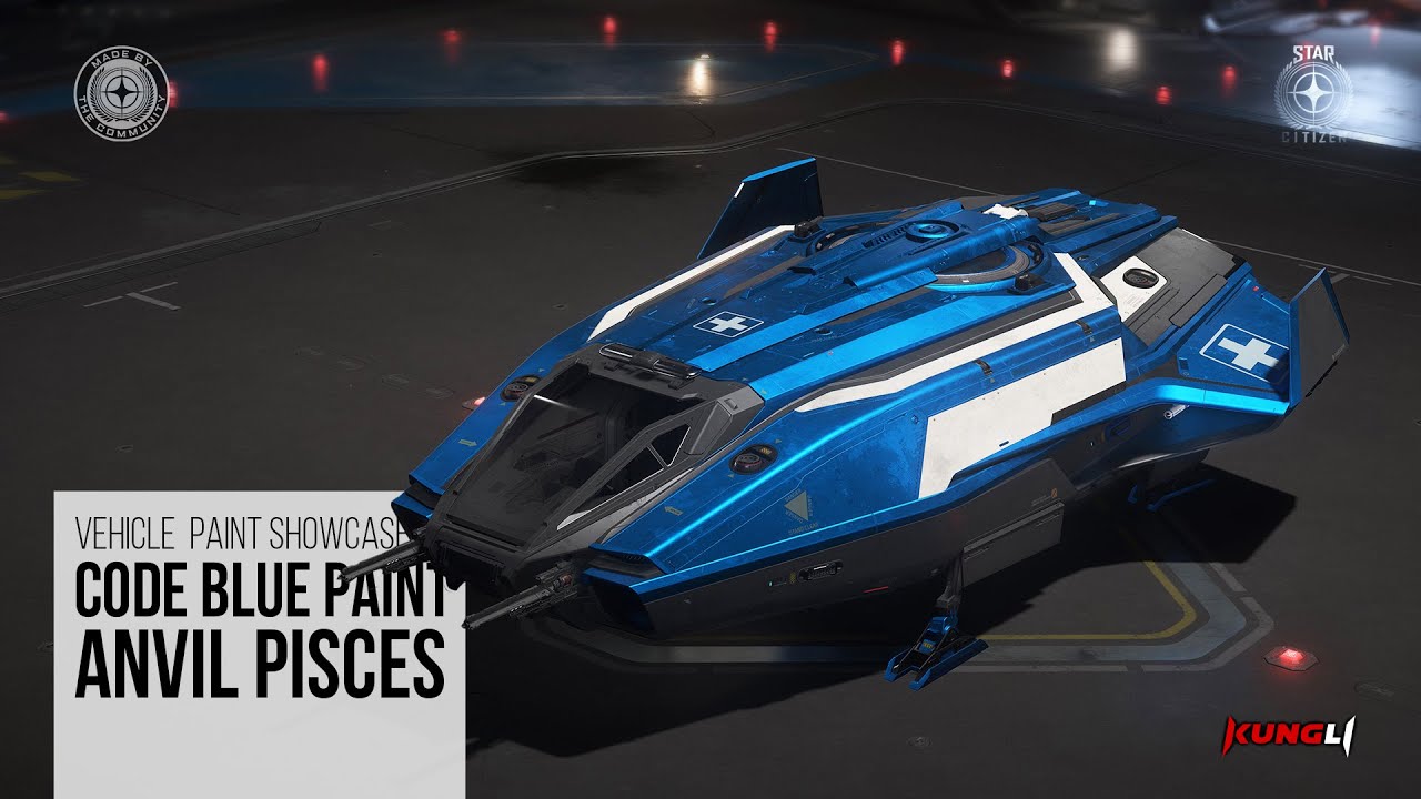 Anvil Pisces - Code Blue Paint - Cinematic Showcase | Star Citizen ...