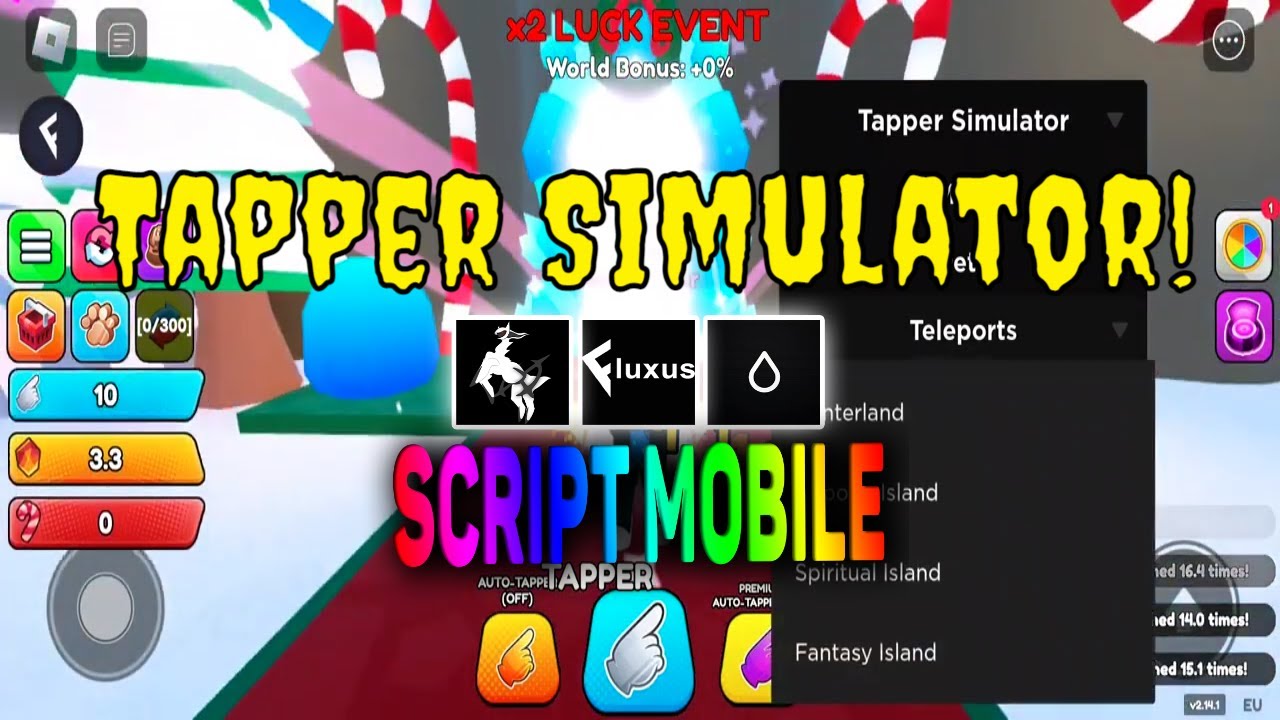 Tapper Simulator! script mobile – (AutoClick, AutoRebirth) - (Fluxus / Hydrogen / Arceus X ...