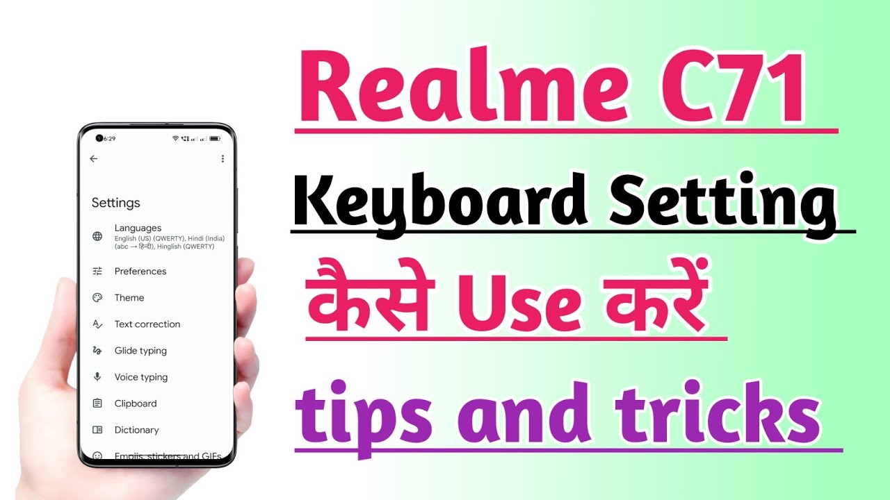 Realme C71 How to Use Keyboard Setting | Keyboard Setting kaise Use ...