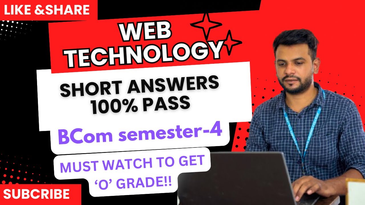 WEB TECHNOLOGY | BCOM | GUN SHOT SHORT ANSWERS EASY TO REMEMBER ANSWERS || MUST WATCH ...