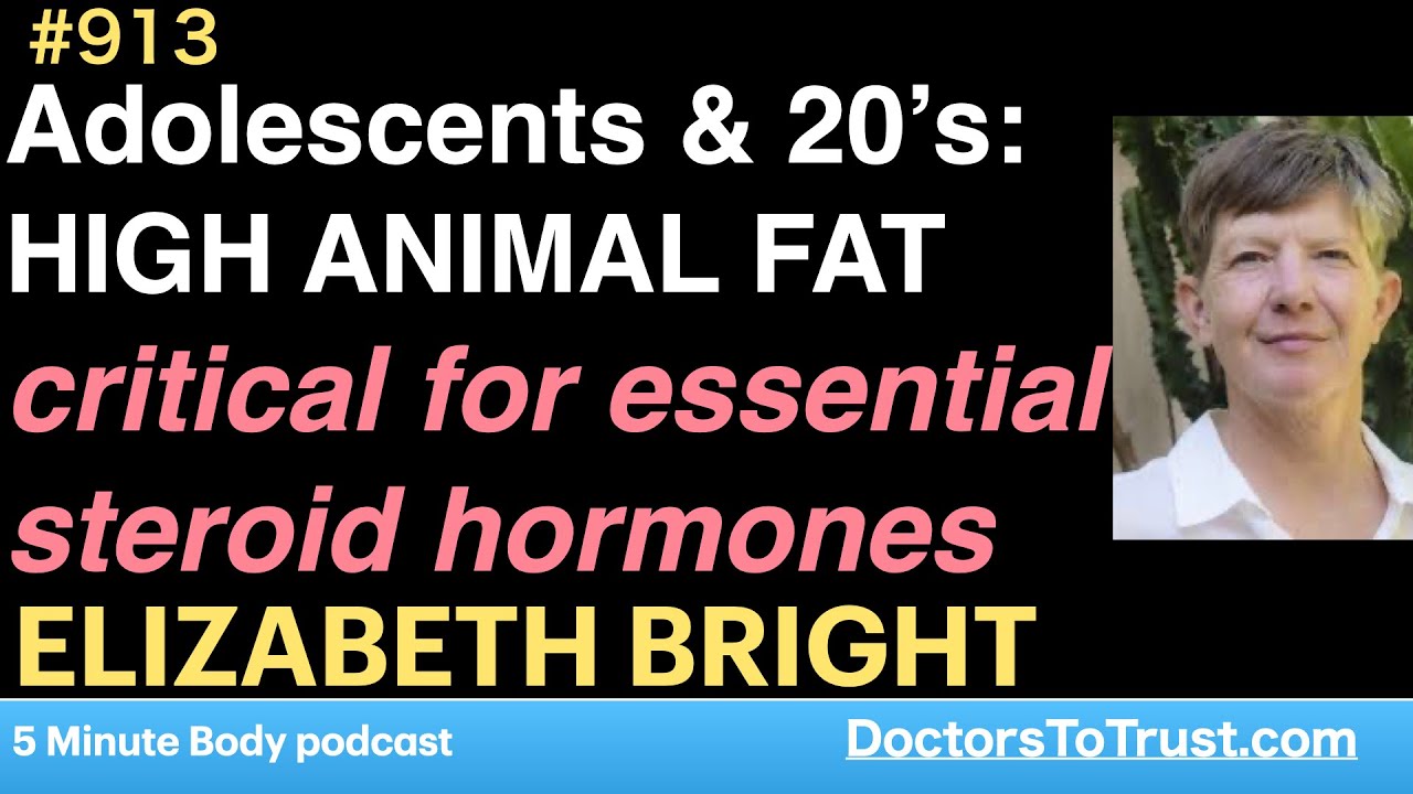 ELIZABETH BRIGHT i | Adolescents & 20’s: HIGH ANIMAL FAT critical for ...