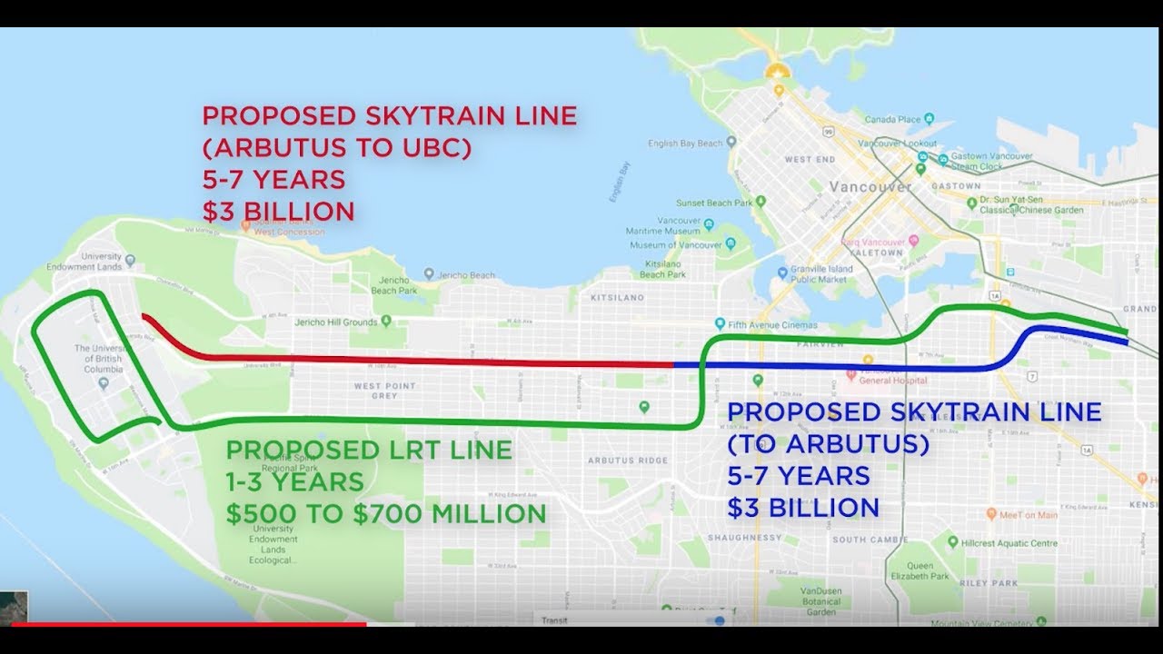 Vancouver Light Rail Map