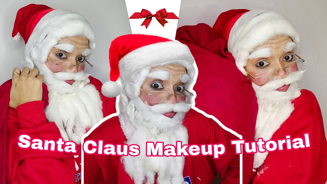 🧑‍🎄*SANTA CLAUS* Makeup Tutorial🧑‍🎄 | Merry Christmas 🎄| jingle bells 🔔 ...
