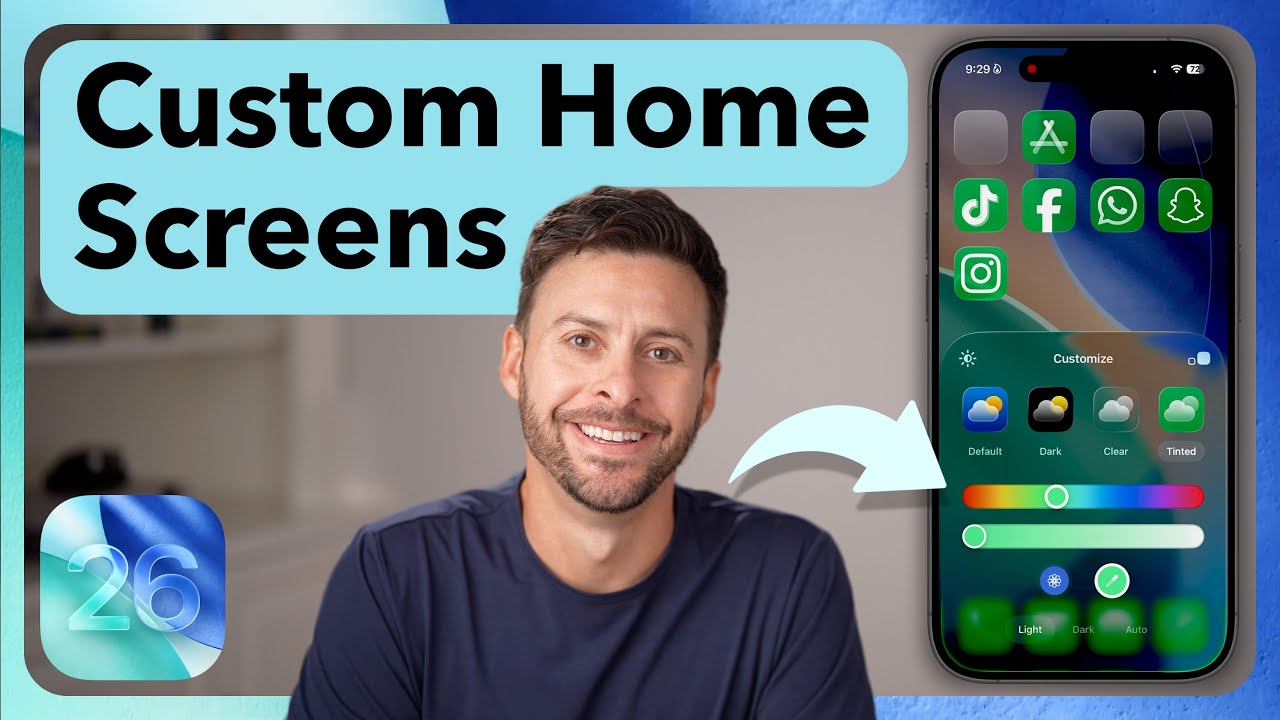 How To Customize Home Screen In iOS 26 - YouTube