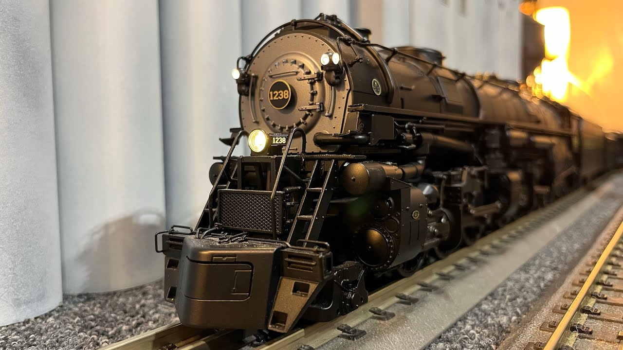 O Scale Lionel Legacy VISION LINE N&W Class A 1238 Leads a Coal Train ...