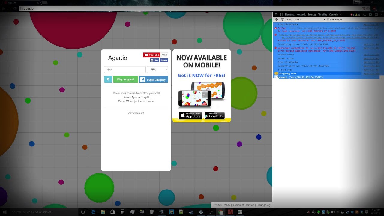 How To Join To My Private Agar.io Server [my server is down] - YouTube