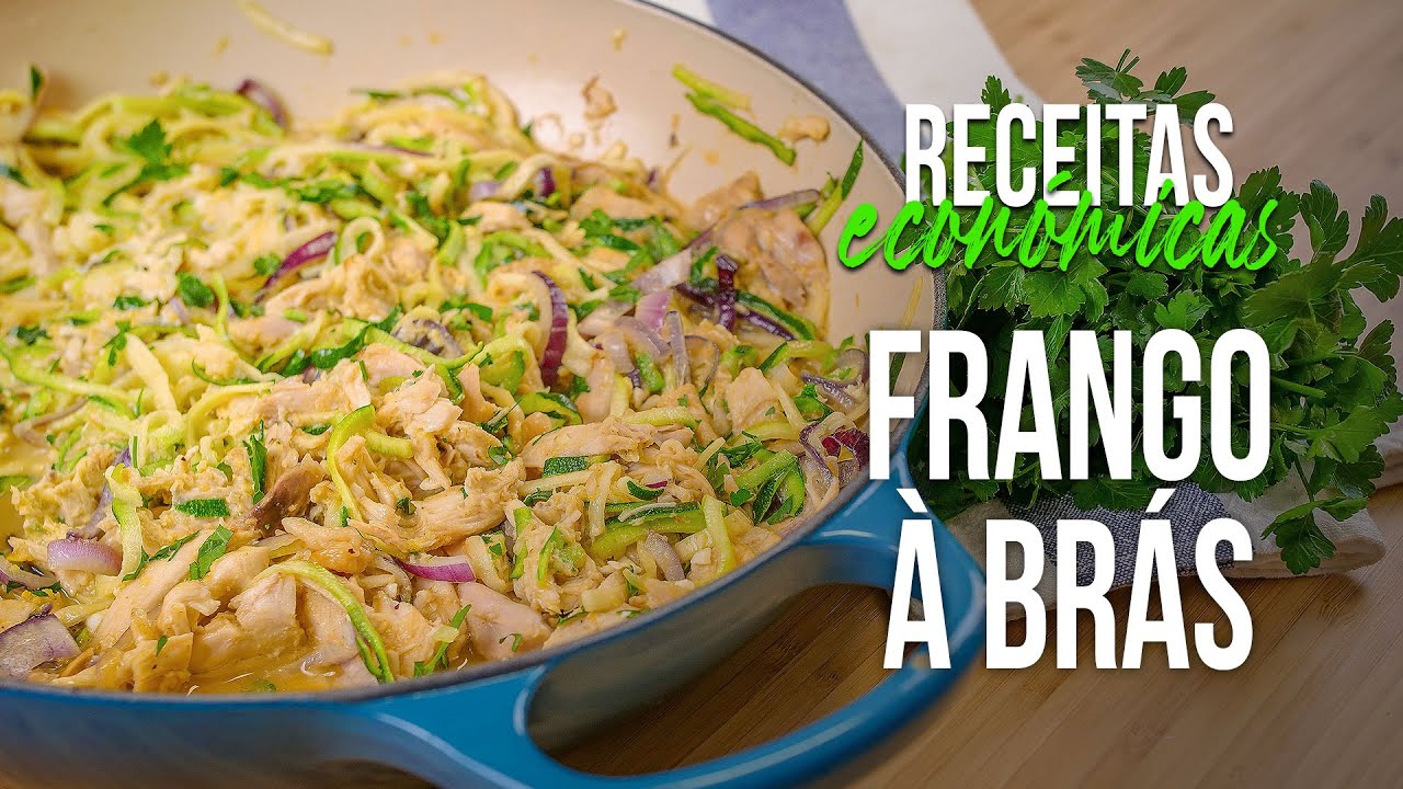 Receitas Económicas - Frango à Brás | Mais Saudável e sem Batata - YouTube