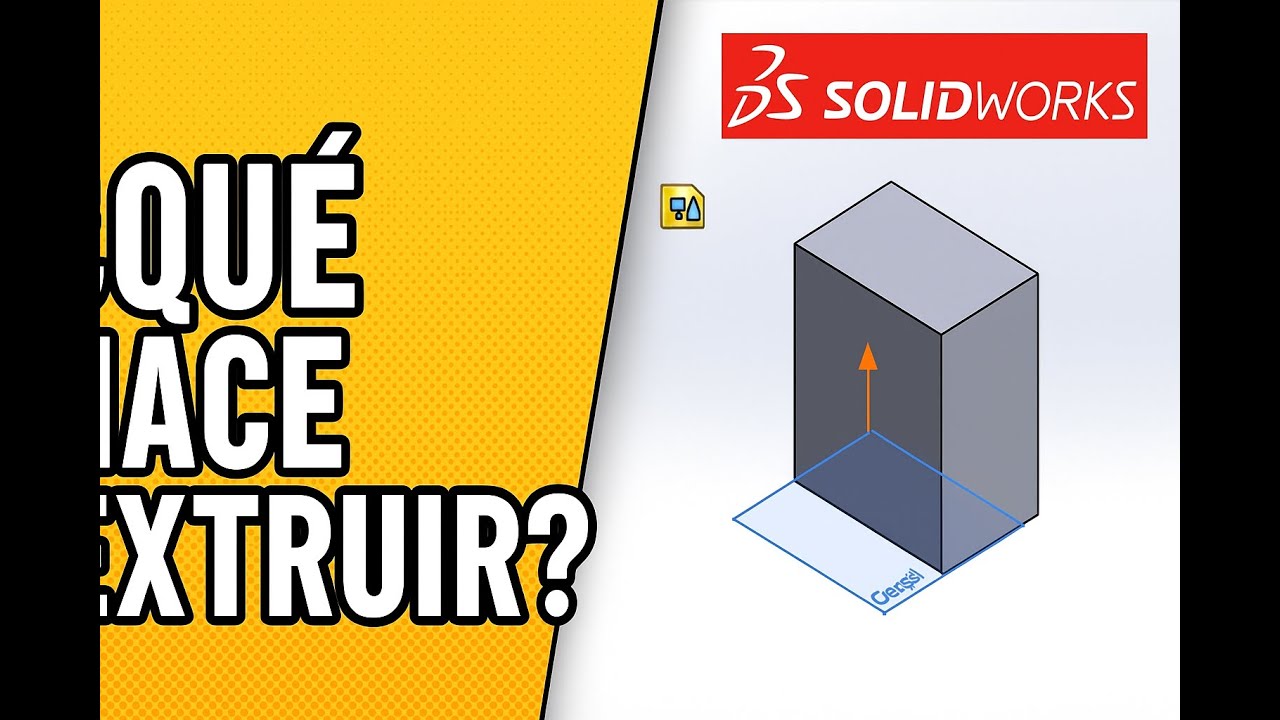Cómo usar la herramienta EXTRUIR en SolidWorks | Tutorial desde cero - YouTube