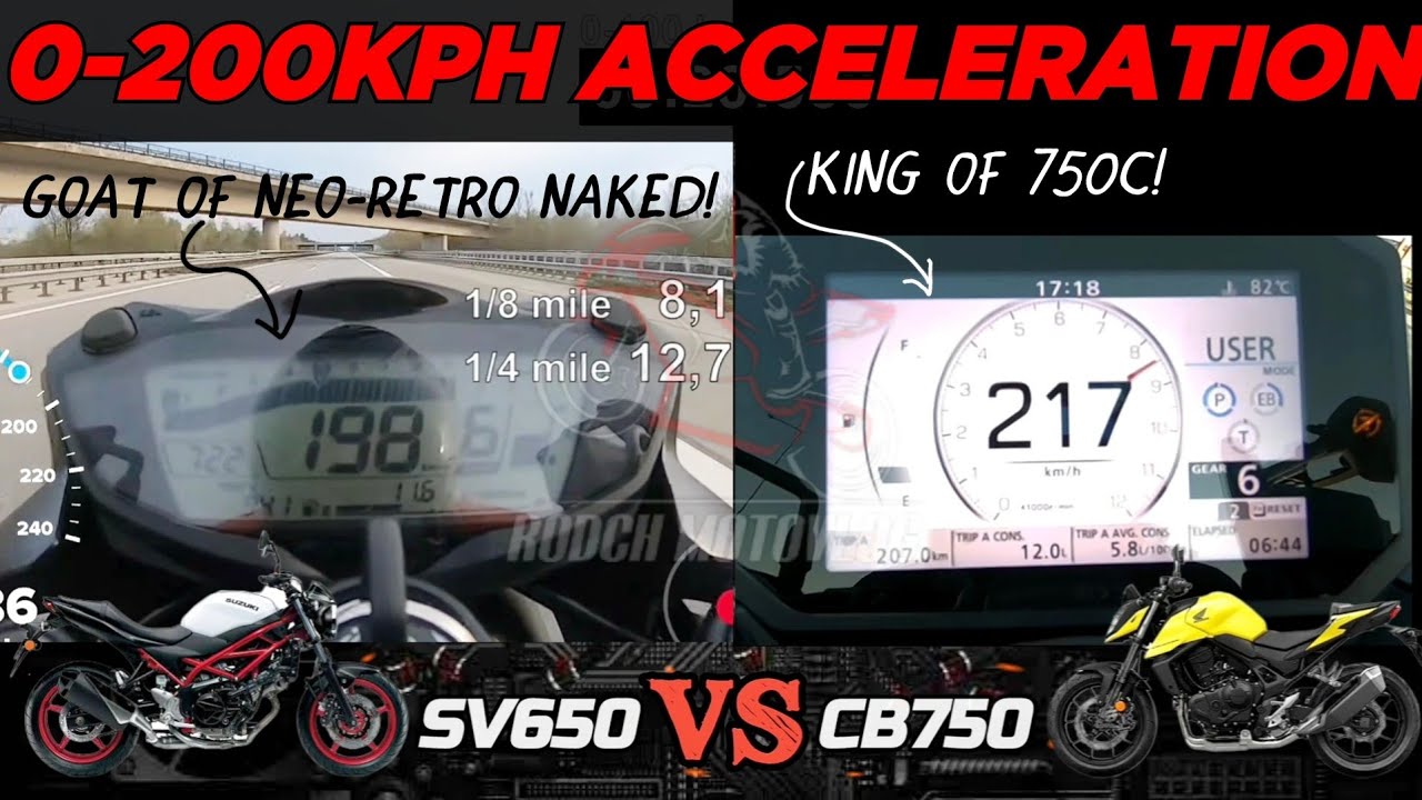 suzuki-sv650-honda-cb750-hornet-0-200kph-acceleration-top-speed
