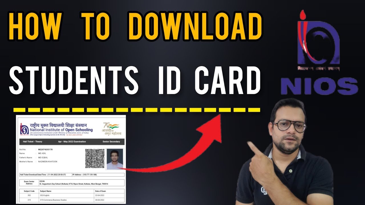 Nios Students ID Card कैसे Download करे || How To Download Nios ...