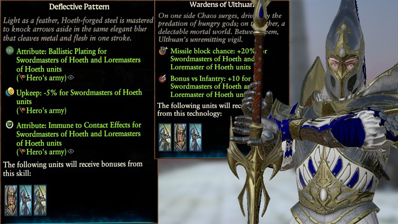 Swordmaster of Hoeth Deflects Missile Attacks after Tides of Torment ...