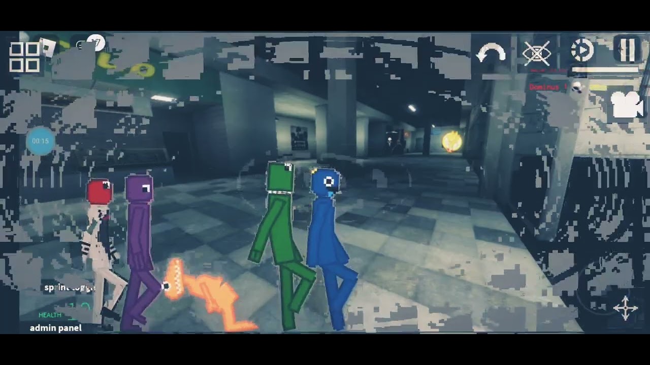 Rainbow_friends Glitching Da Reality In Melon Playground With Crazy ...