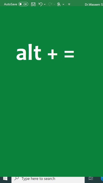 How To Use Sum Function In Excel Windows Exceltips Sumfunction Youtube