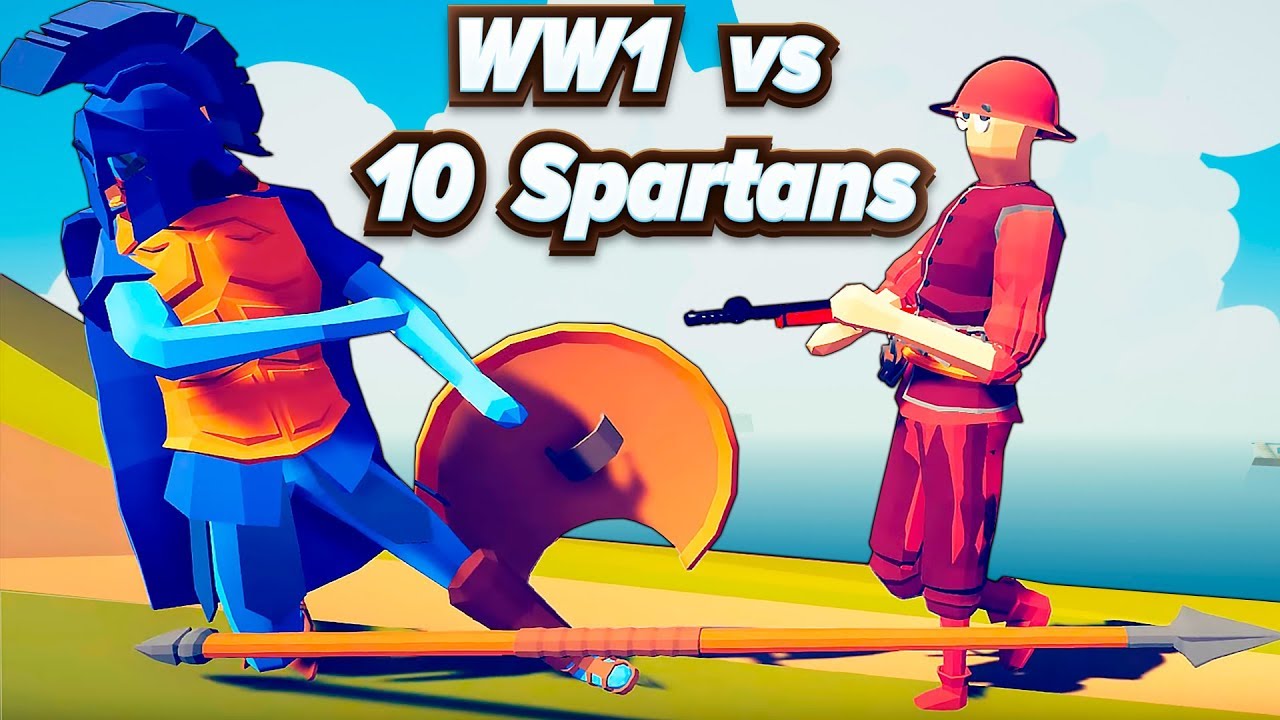 TABS New Units of the First World War against 10 Spartans! - Totally ...