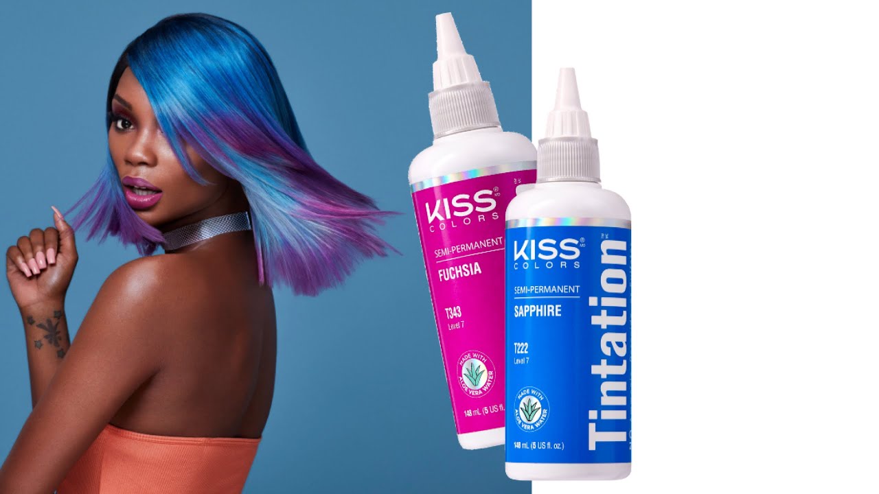 Beginners friendly Unicorn Hair using Tintation semi colors by kiss ...