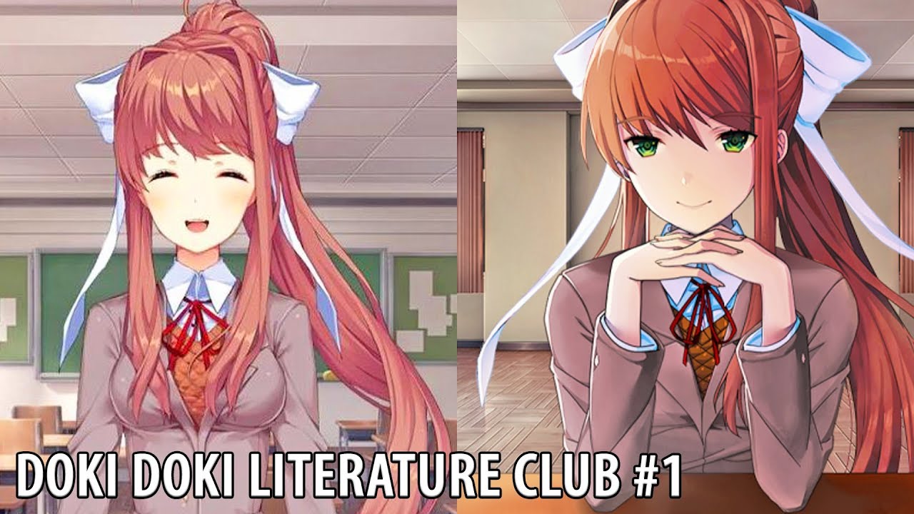 This Game Is Creepy Doki Doki Literature Club 1 Ddlc Youtube