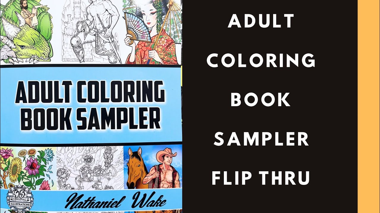 Adult Coloring Book Sampler by Nathaniel Wale #flipthru # ...
