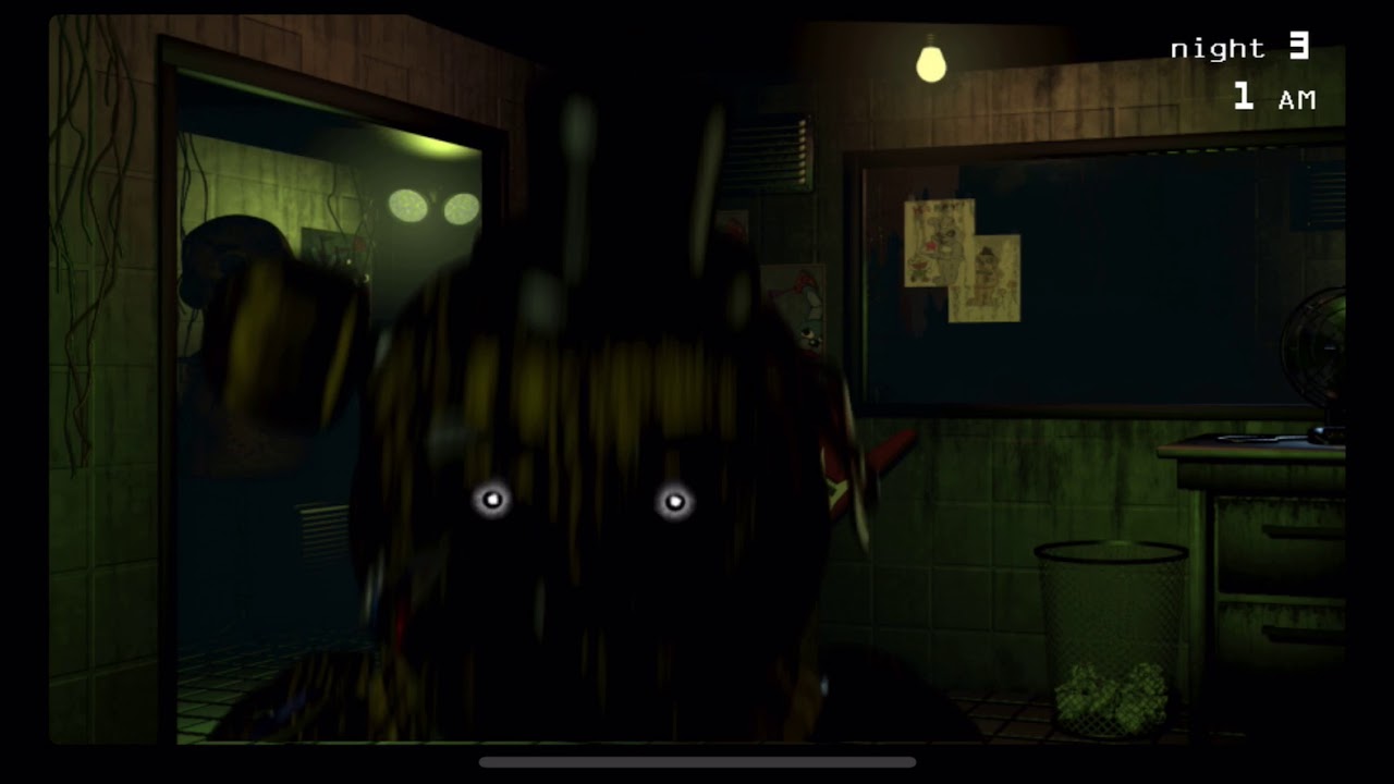 Fnaf 3 gameplay night 3 - YouTube