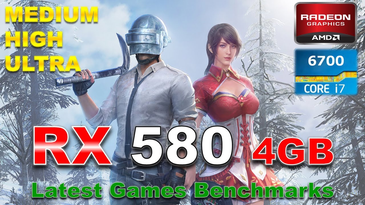 RX 580 4GB + Core i7 6700 Latest Games Benchmarks @1080p - YouTube