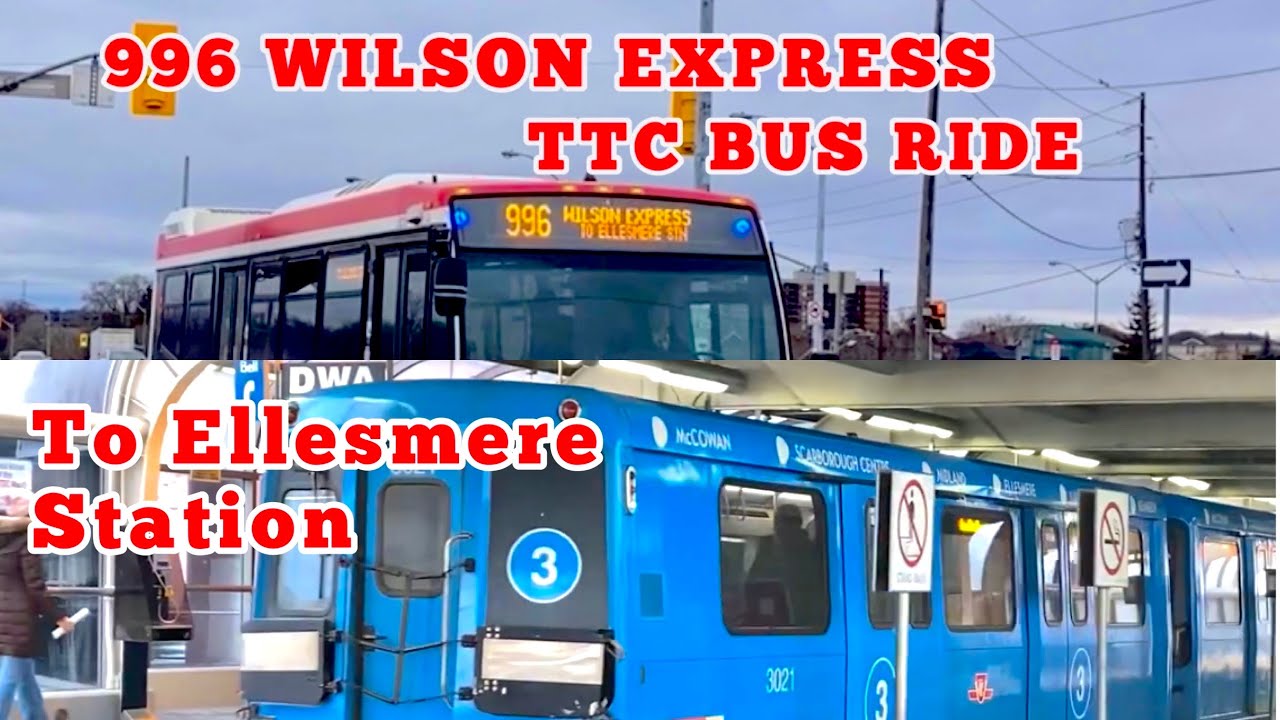 TTC 996 Wilson Express #9215 Weston Rd - Ellesmere Stn (SO WOW ...