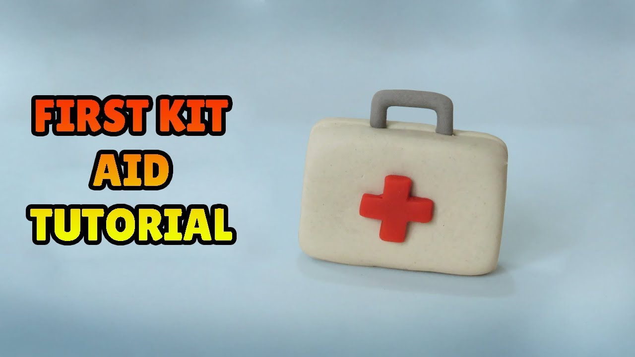 🔴 DIY How to Make FIRST AID KIT - Polymer Clay, plastilina and Fondant ...