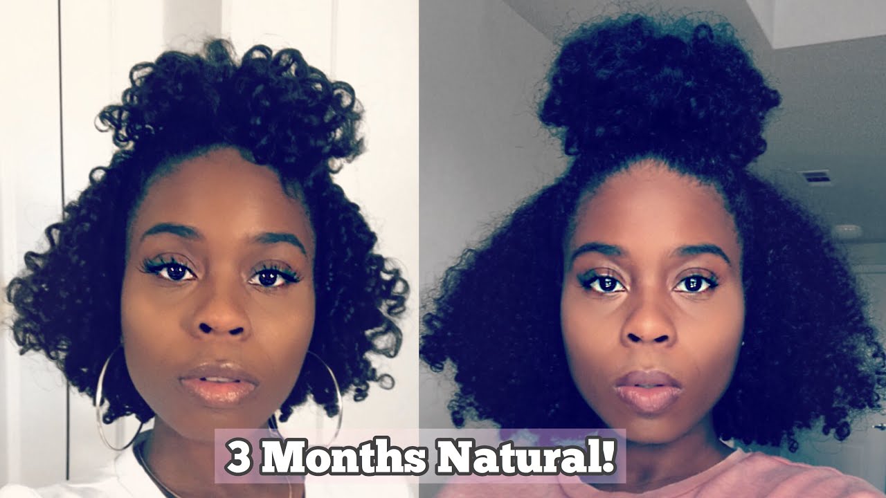 MY HAIR IS GROWING SO FAST! - 3 Months Natural | Update (pictures ...