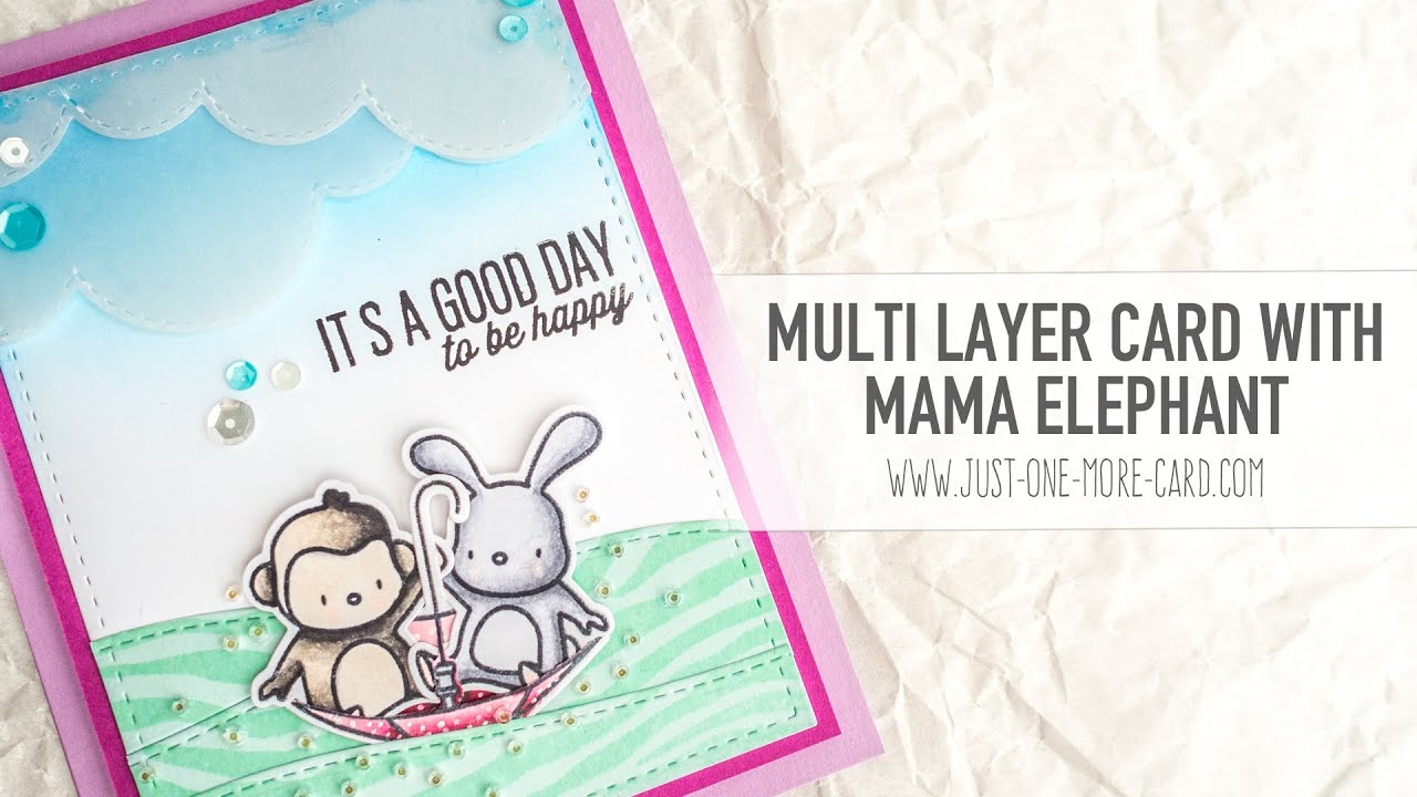Multi Layer Card with Mama Elephant - YouTube