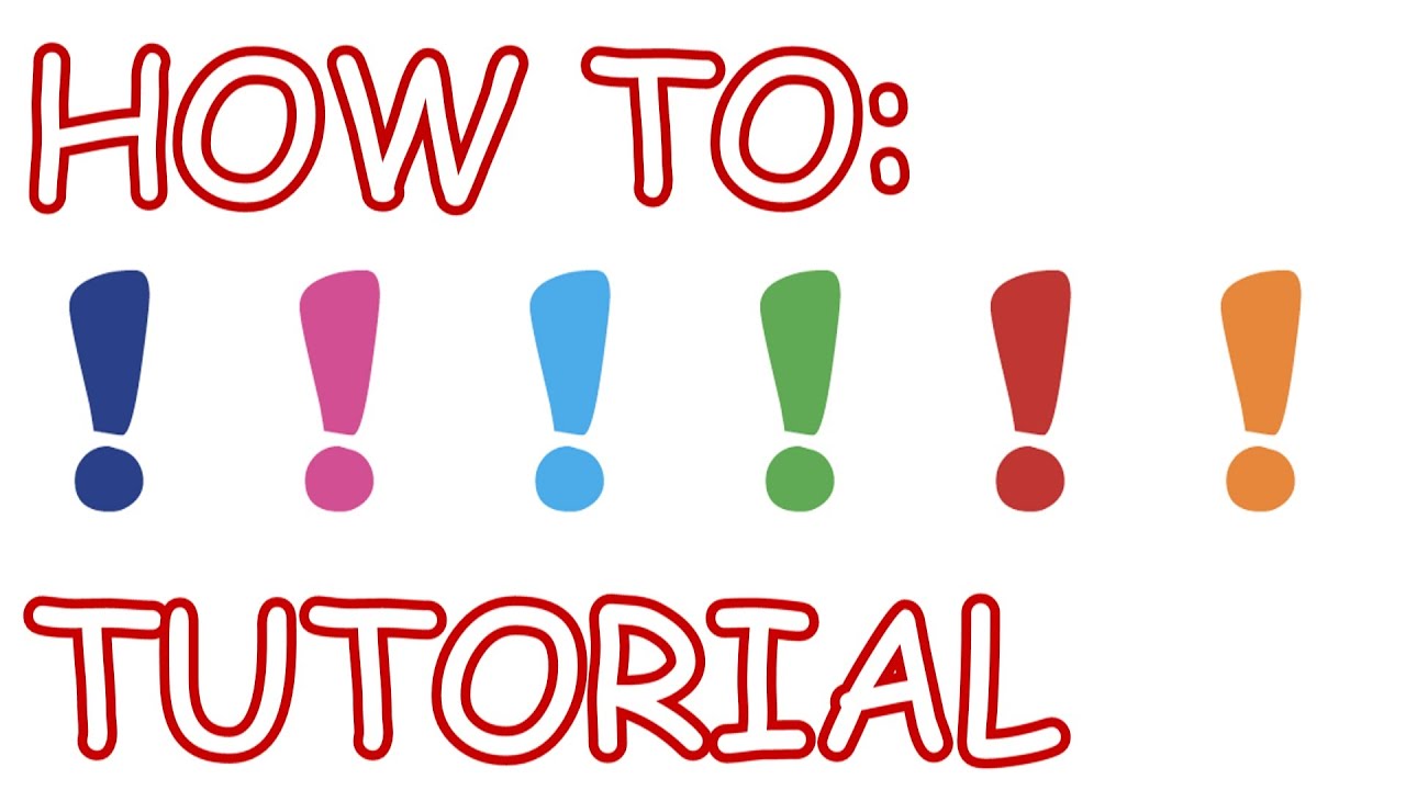 How to Press the EXCLAMATION MARK KEY on your KEYBOARD - YouTube