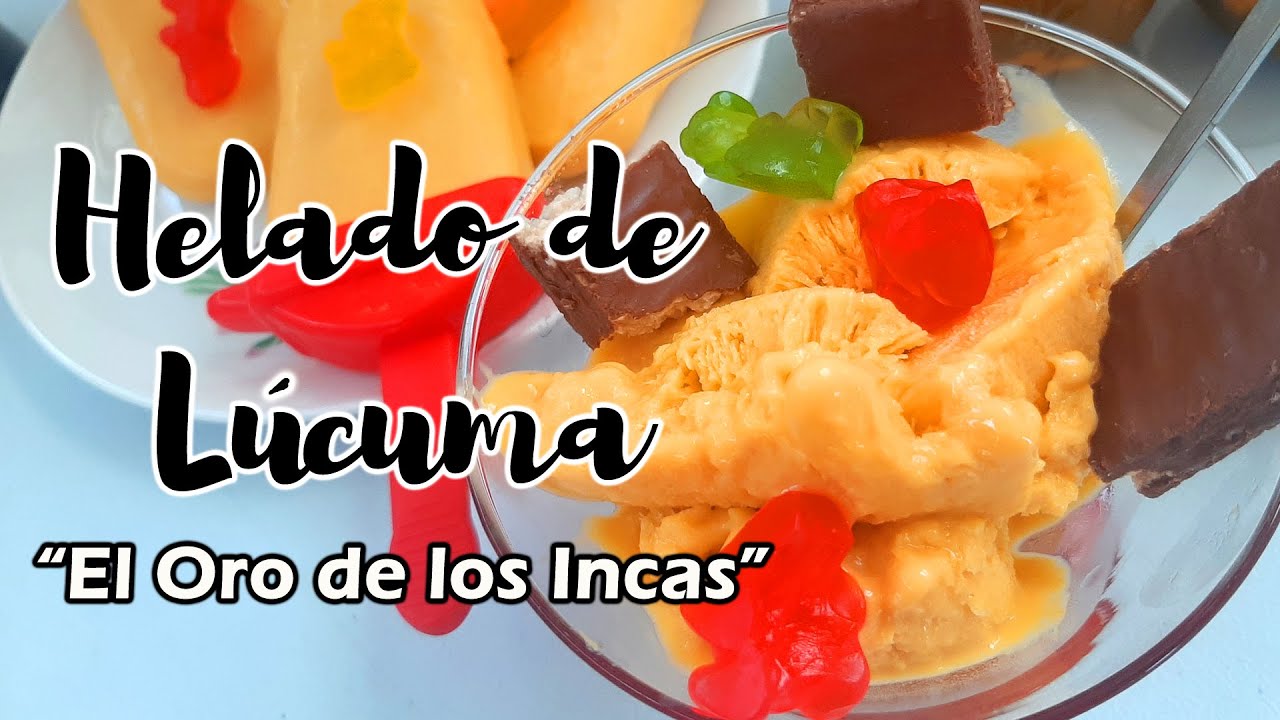 Delicioso helado de LÚCUMA 🍦 ¡EN 4 MINUTOS! - Receta casera - YouTube