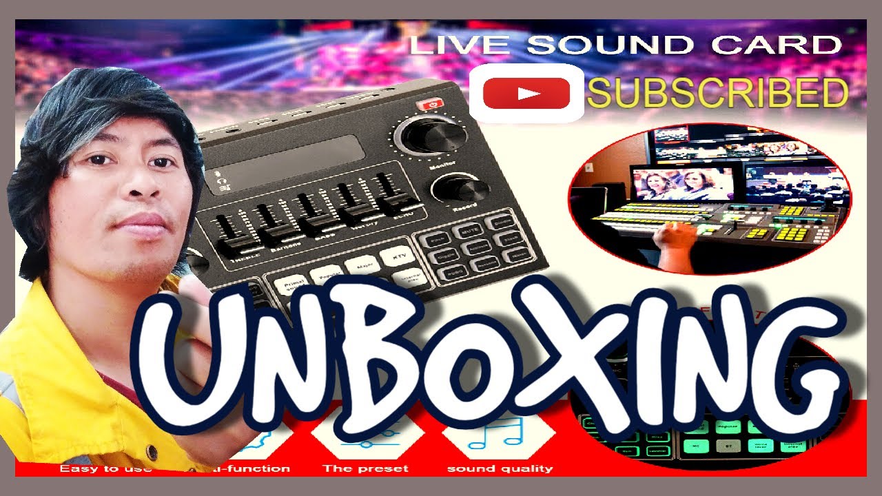 V9 Live Sound Card UNBOXING | What's in the box - YouTube