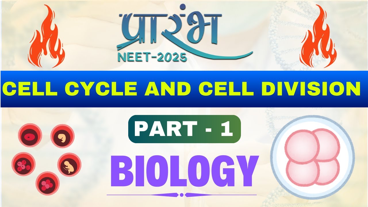 🎯Cell Cycle and Cell Division | Part -1| Biology | DPD Ma'am | NEET UG ...