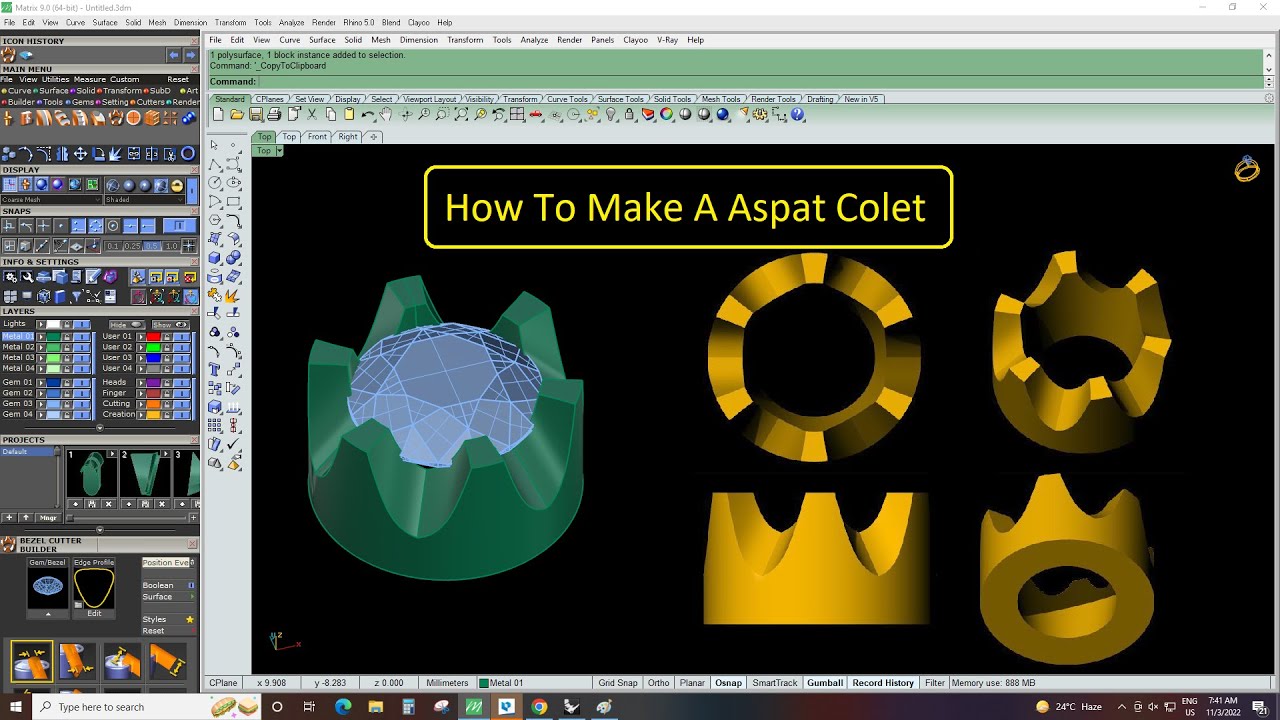 How To Make a Aspat Colet .#mir_cad_cam . - YouTube