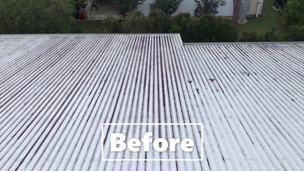 How to clean a Colorbond Roof - YouTube