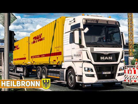 ETS 2: Umleitung mit MAN TGX E6 und Drehschemel: Fracht für Schwaigern! | EURO TRUCK SIMULATOR 2
