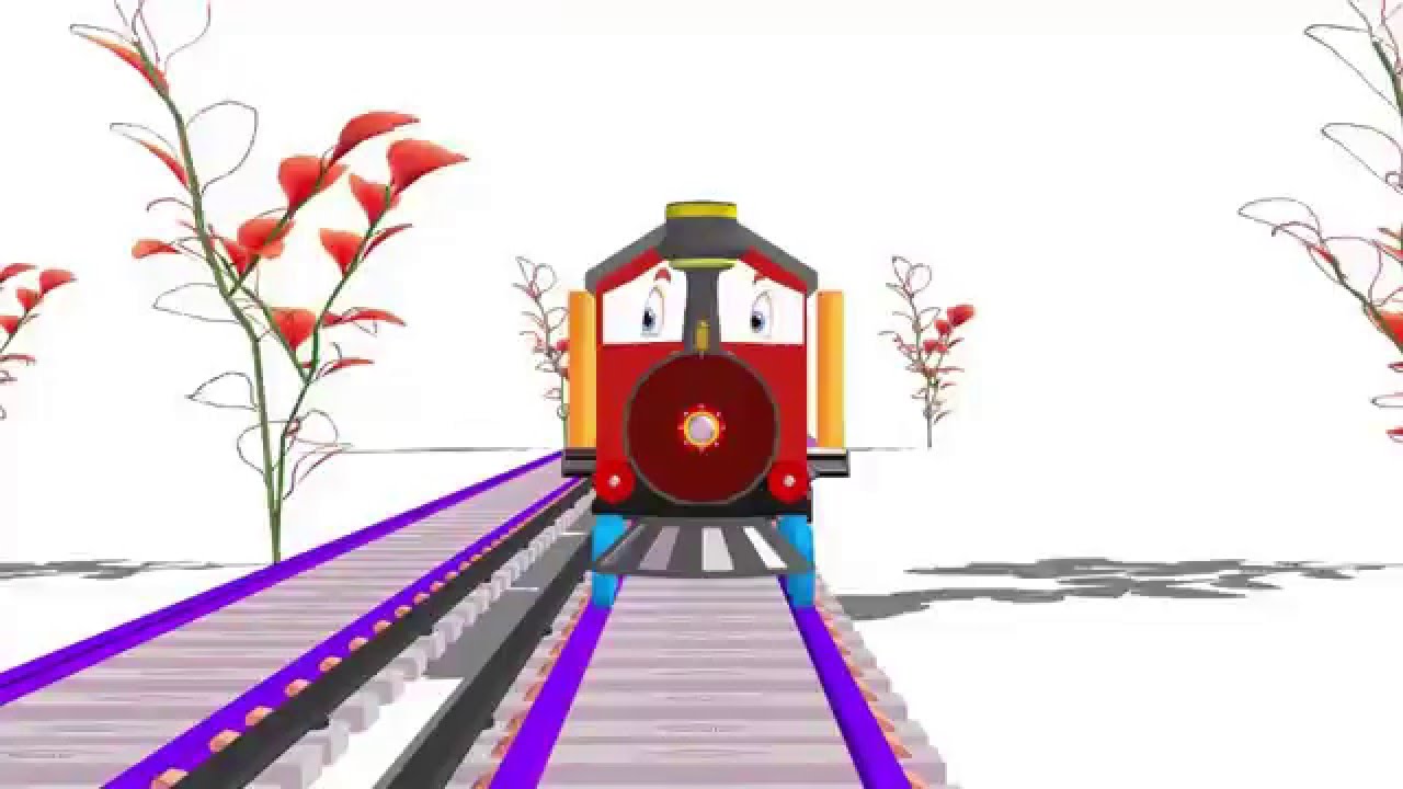 Nursery Rhymes For Children | Train Cartoon 3D Animation Rhymes Songs ...